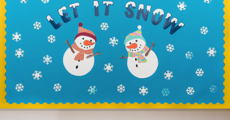 Let It Snow Bulletin Board Winter Bulletin Board Activity | Snow Globe