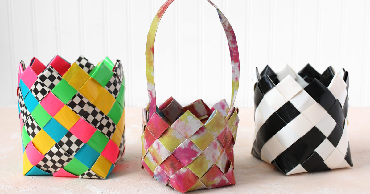 How-To: Duck Tape® Woven Baskets | Duck Brand