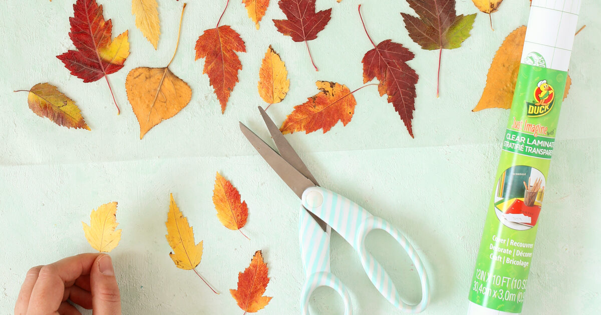 How-To: Fall Leaves Placemats | Duck Brand